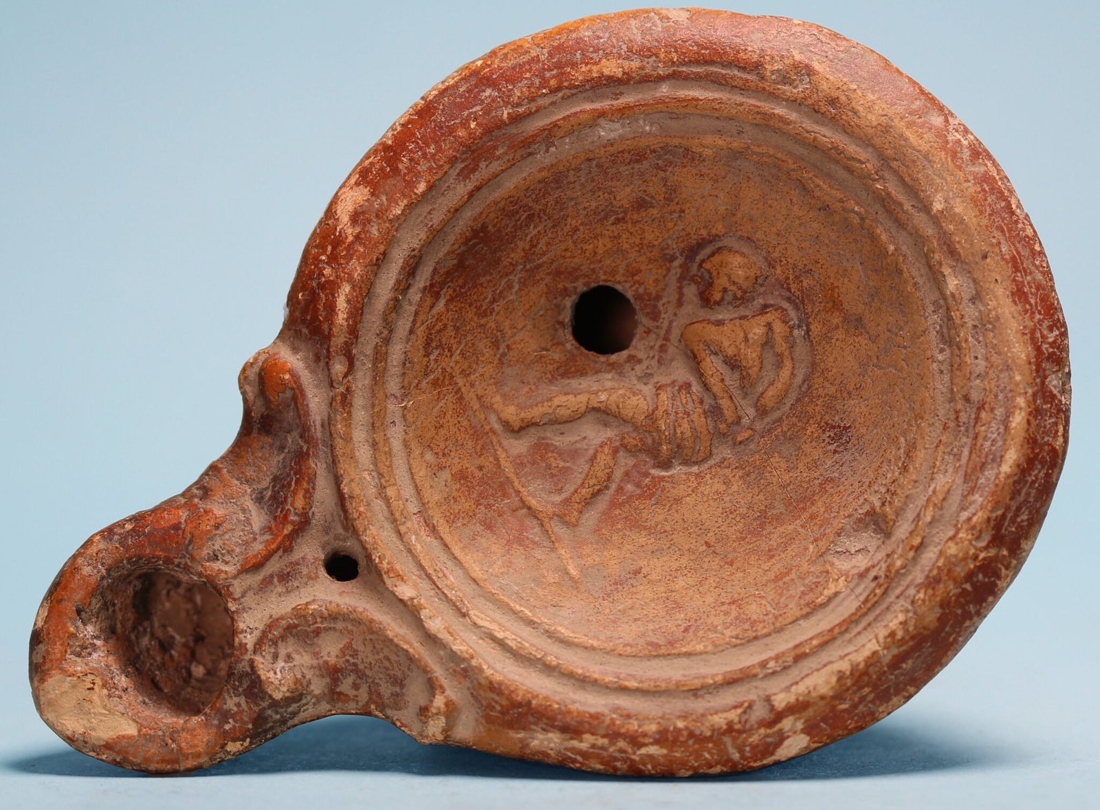 Roman Oil Lamp: Bound Captive - Hixenbaugh Ancient Art